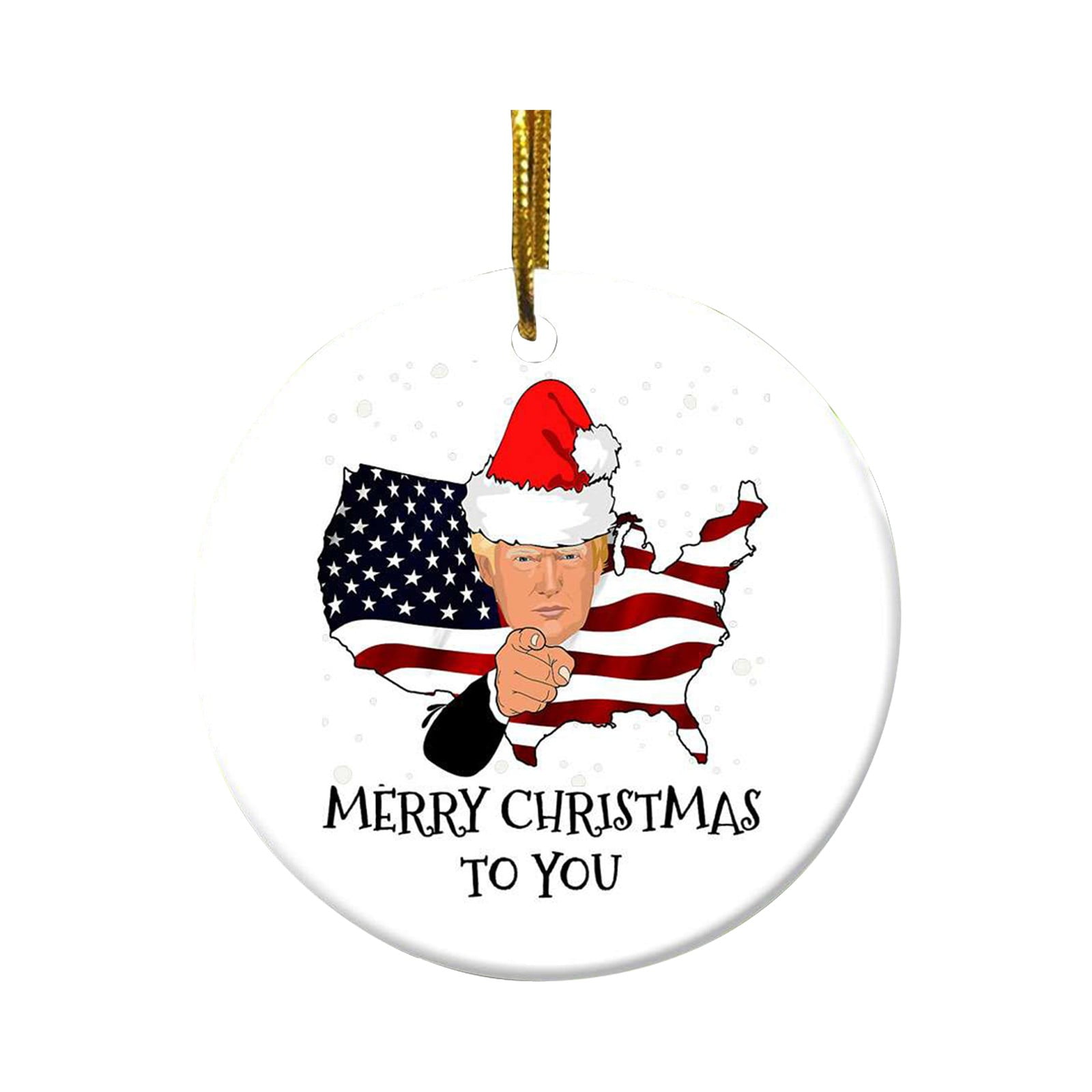 Donald Trump Santa All I Want For Christmas Ornament, Trump Christmas ...