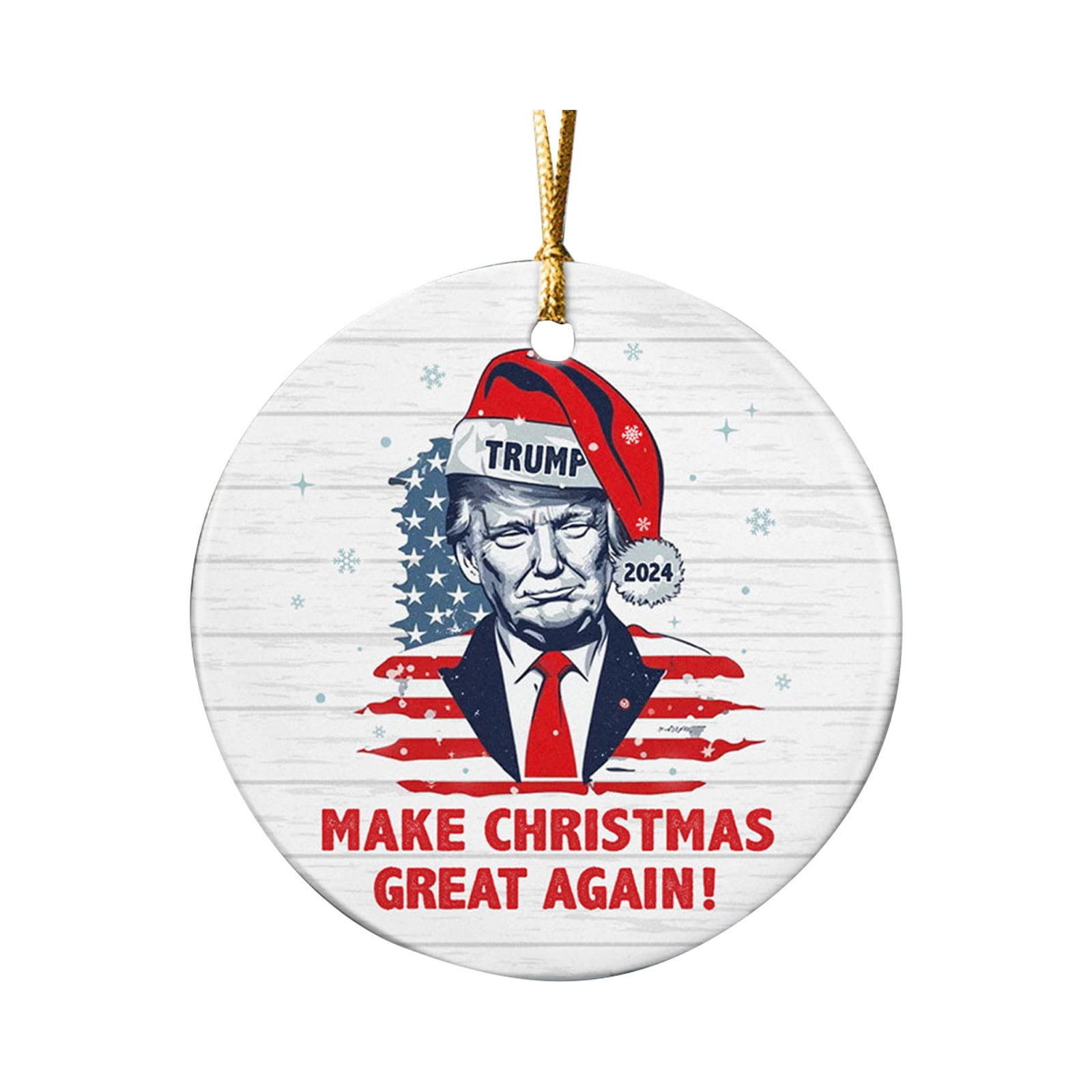 Donald Trump Santa All I Want For Christmas Ornament, Trump Christmas ...
