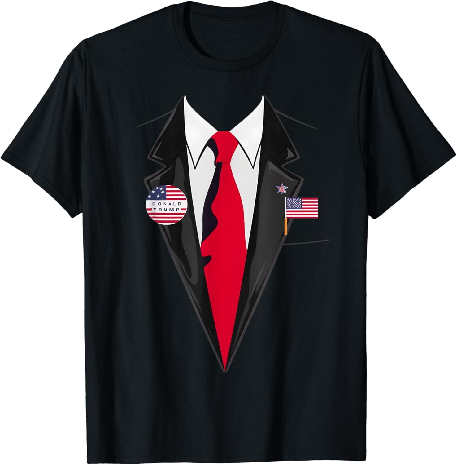 Donald Trump Suit and Tie Halloween Costume T-Shirt - Walmart.com