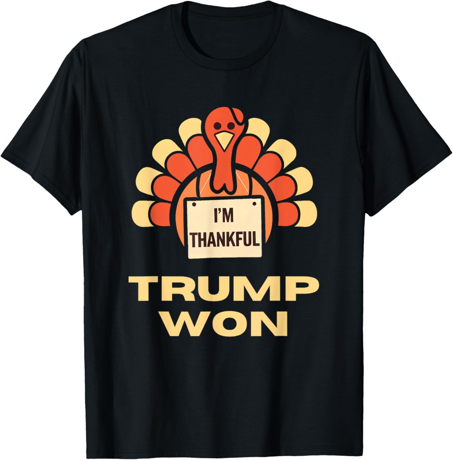 Donald Trump Thanksgiving Shirt I'm Thankful Donald Won T-Shirt ...