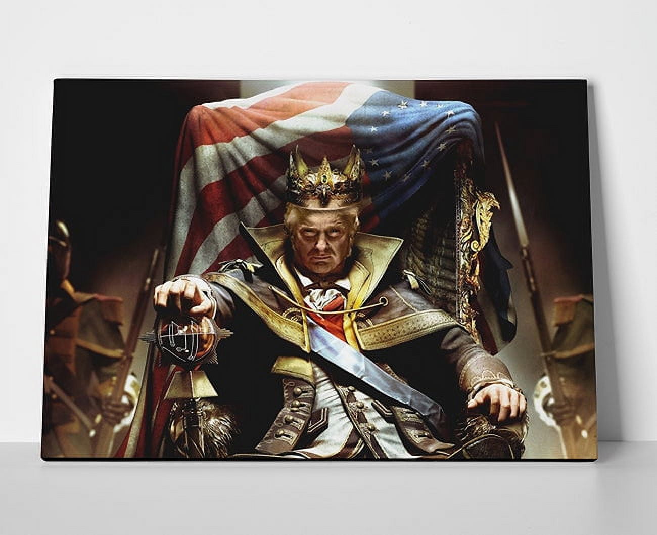 Donald Trump Throne Poster or Wrapped Canvas - Walmart.com