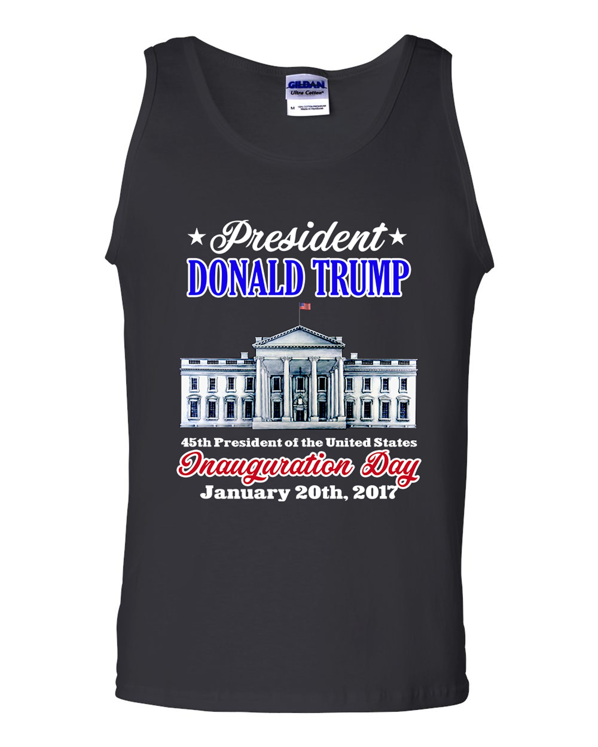 Donald Trump White House Inauguration Day 45th President DT Adult Tank ...