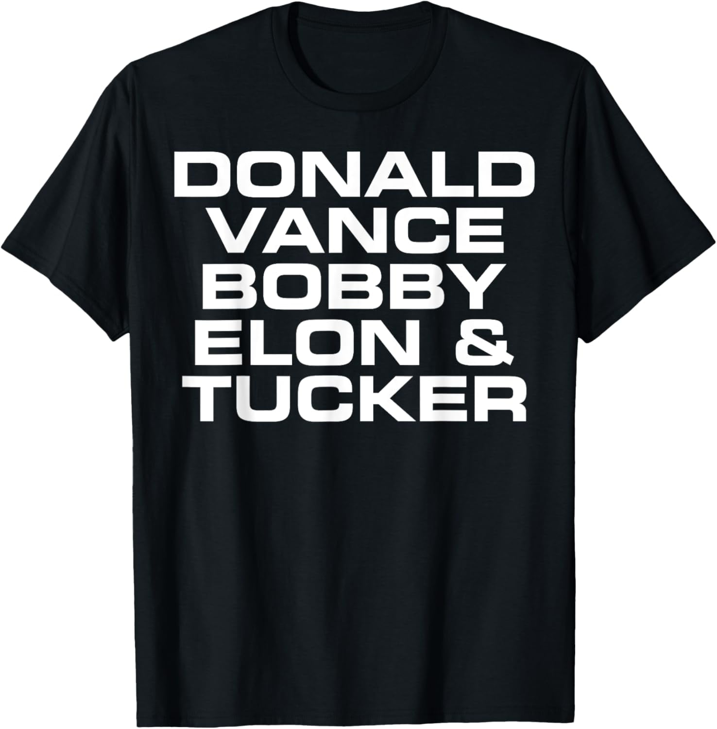 Donald Vance Bobby Elon & Tucker T-Shirt - Walmart.com