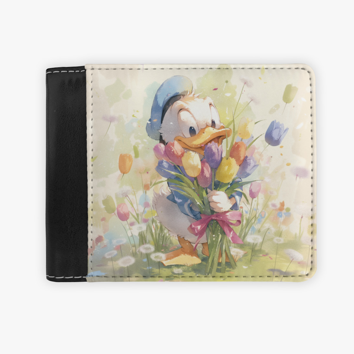 Donald x DuckFashionable double-fold wallet with multi-functional ...