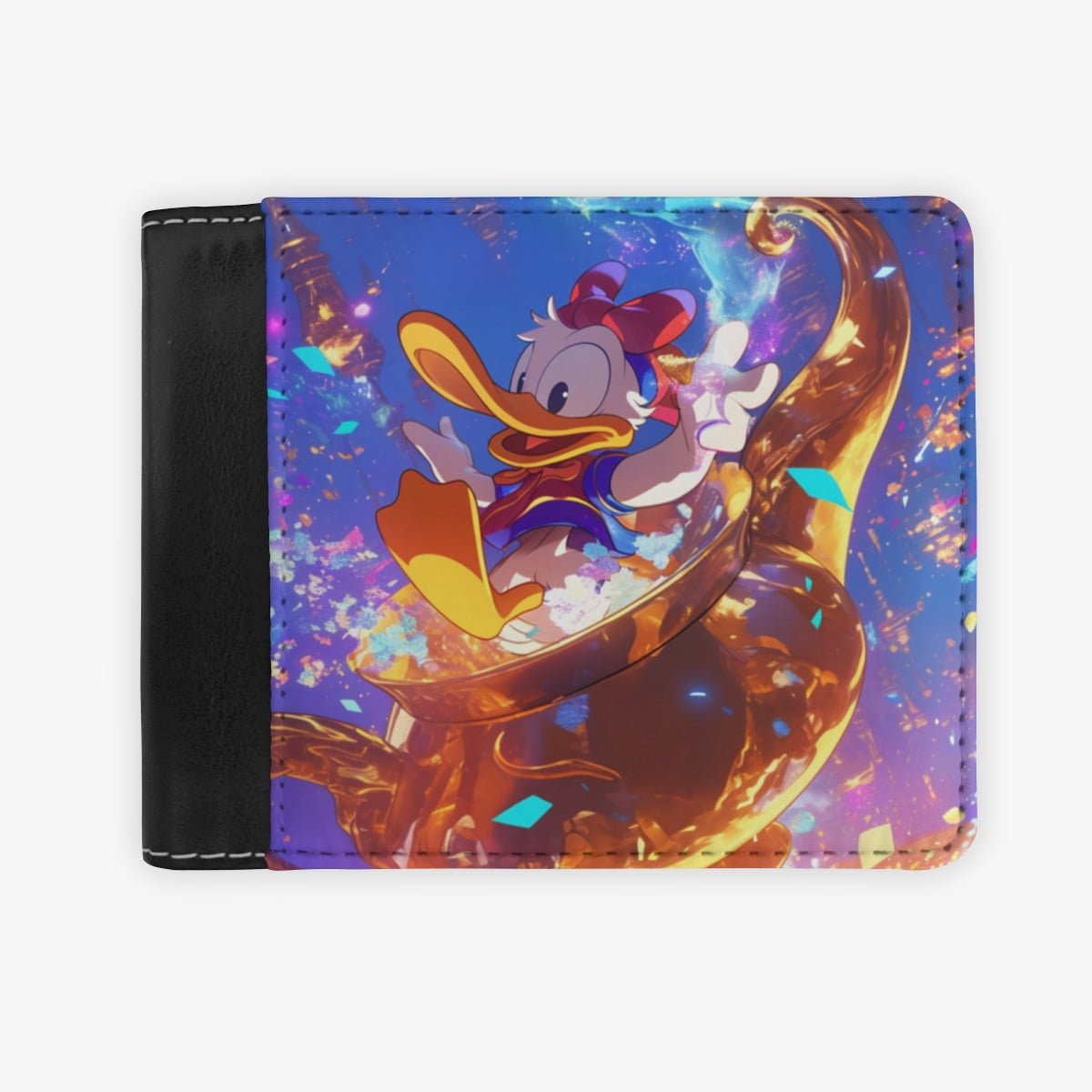 Donald x DuckFashionable double-fold wallet with multi-functional ...