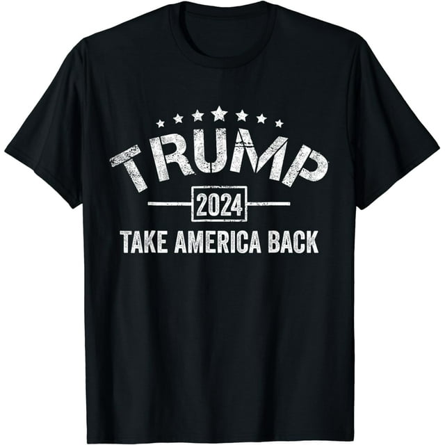 Donald2024 Take America Back American Flag Donald2024 T-Shirt - Walmart.com