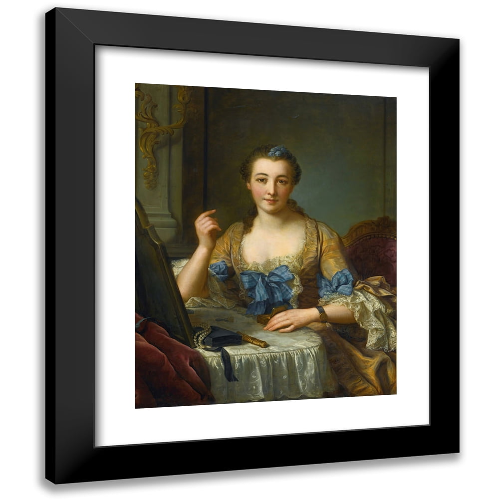 Donat Nonnotte 15x18 Black Modern Framed Museum Art Print Titled - Portrait of the Marquise De ...