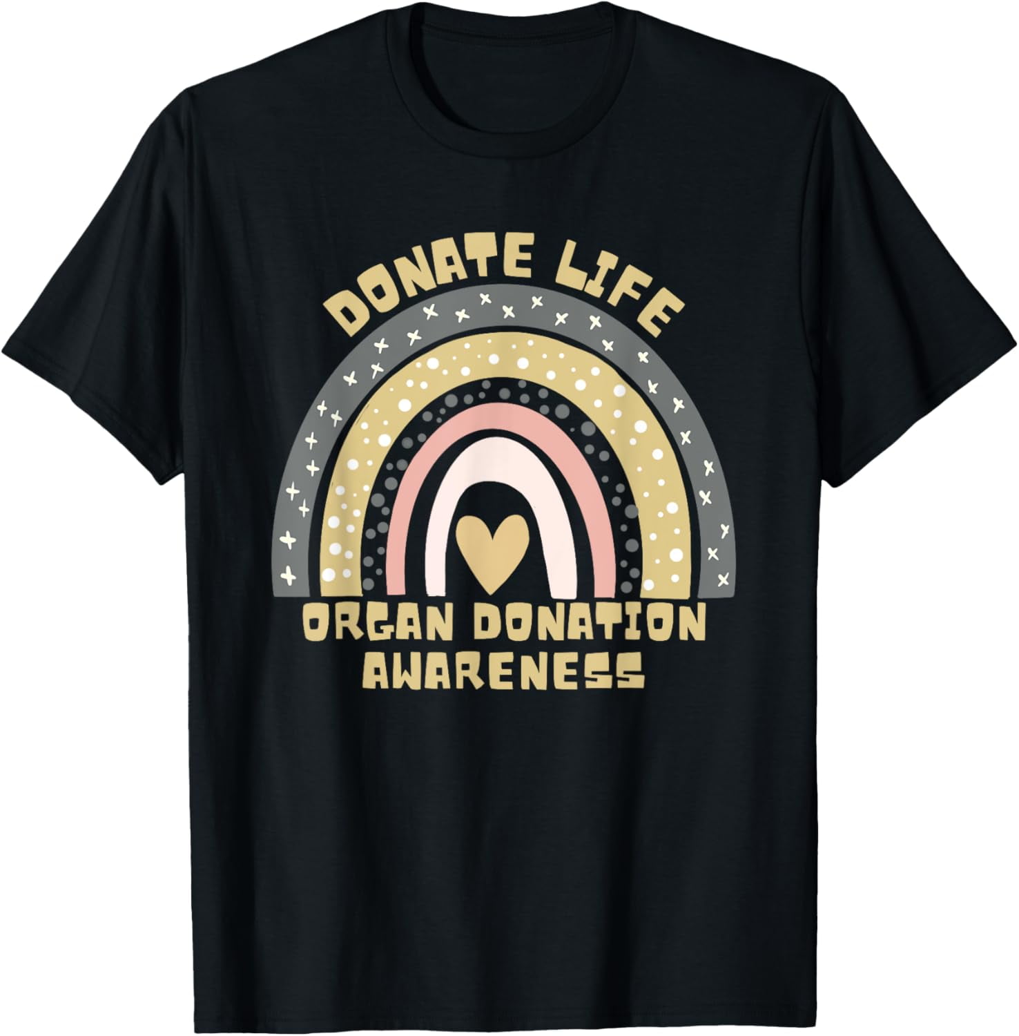 Donate Life Organ Donation Awareness Month Rainbow T-Shirt - Walmart.com