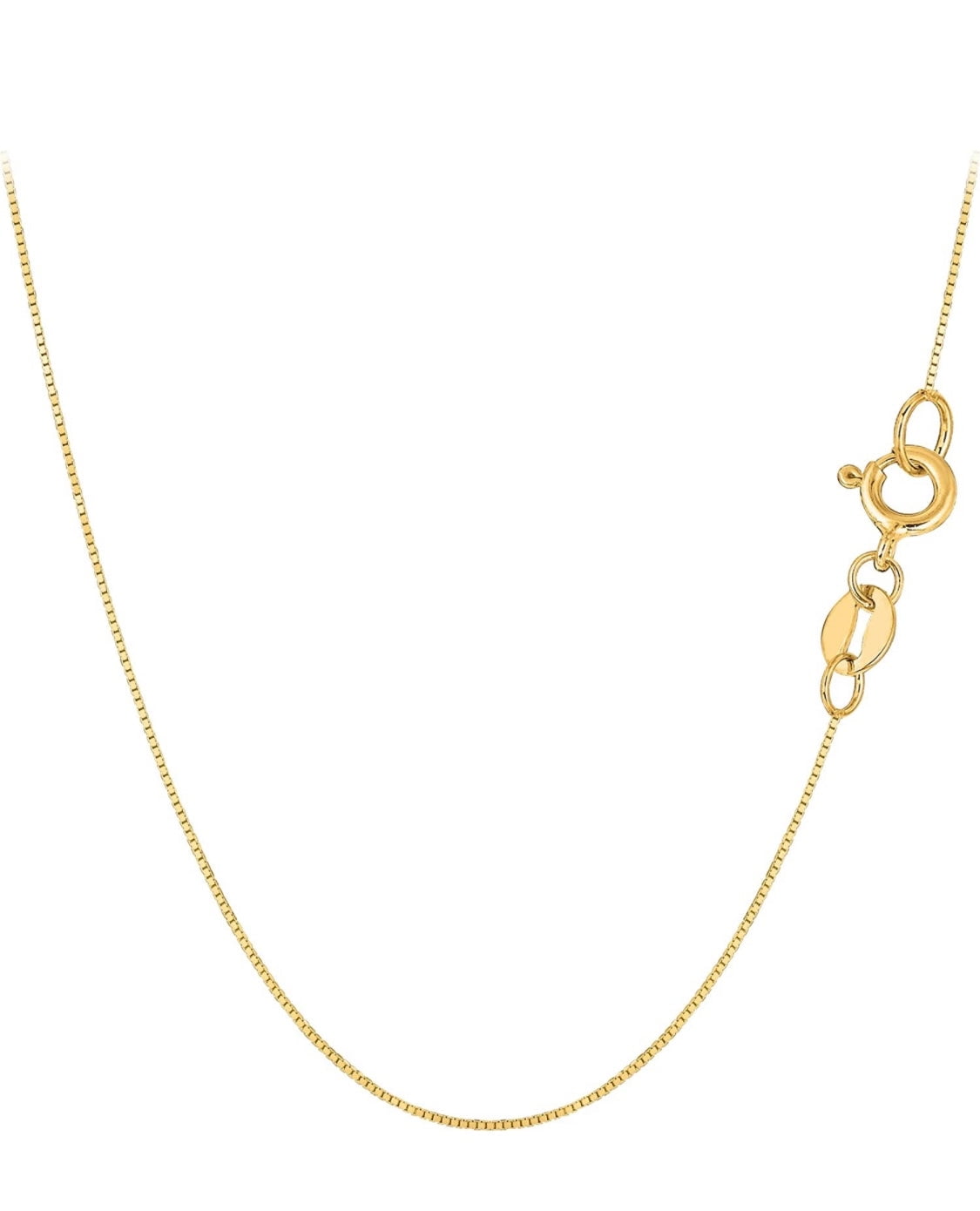 Donatello Gian, Chain Necklace, 10K Yellow Gold Box Chain Necklace ...
