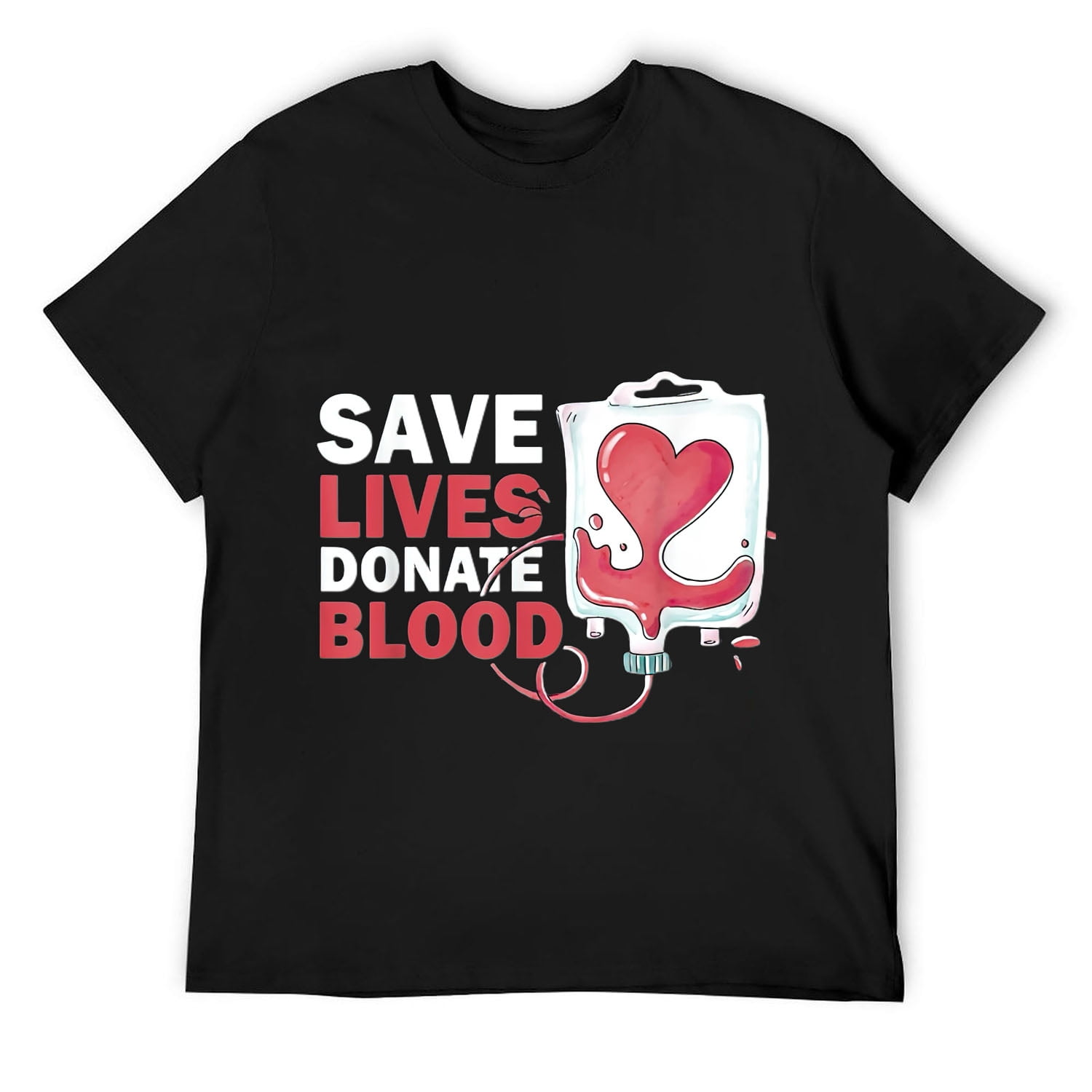Donation Awareness Save Lives Donate Blood Plasma Donor Mens T-Shirt ...