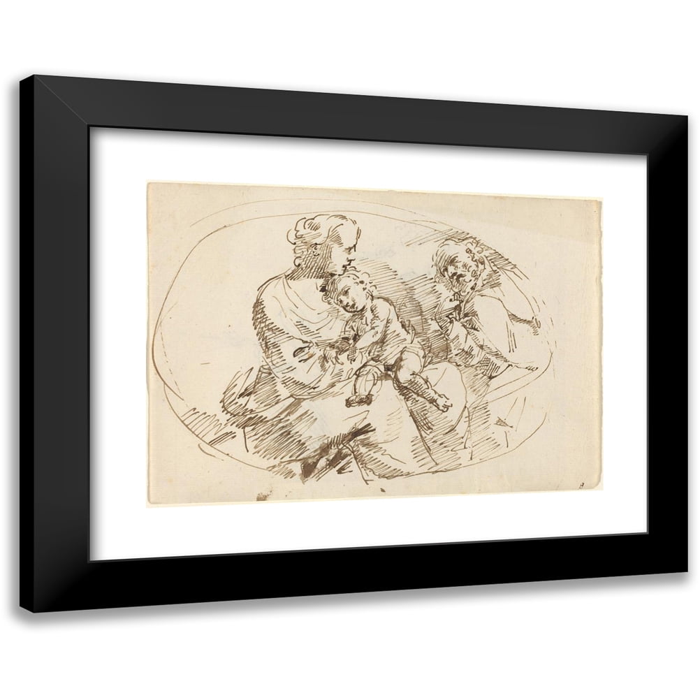 Donato Creti 14x11 Black Modern Framed Museum Art Print Titled - Holy ...
