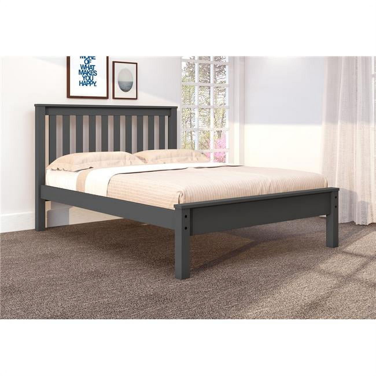 Donco Kids Contempo Mission Full Dark Grey Bed. Full, Dark Grey ...