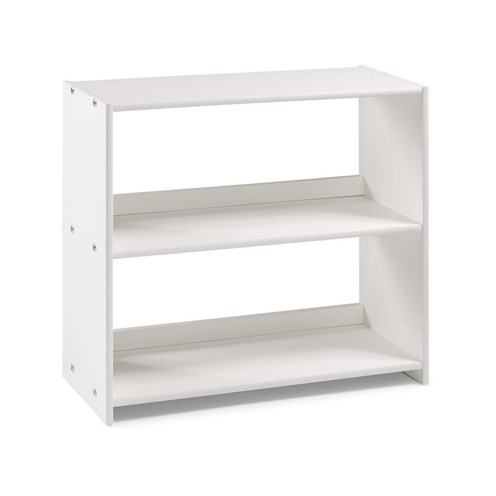 Donco Kids Louver 2 Shelf Small Wooden Bookcase in White - Walmart.com