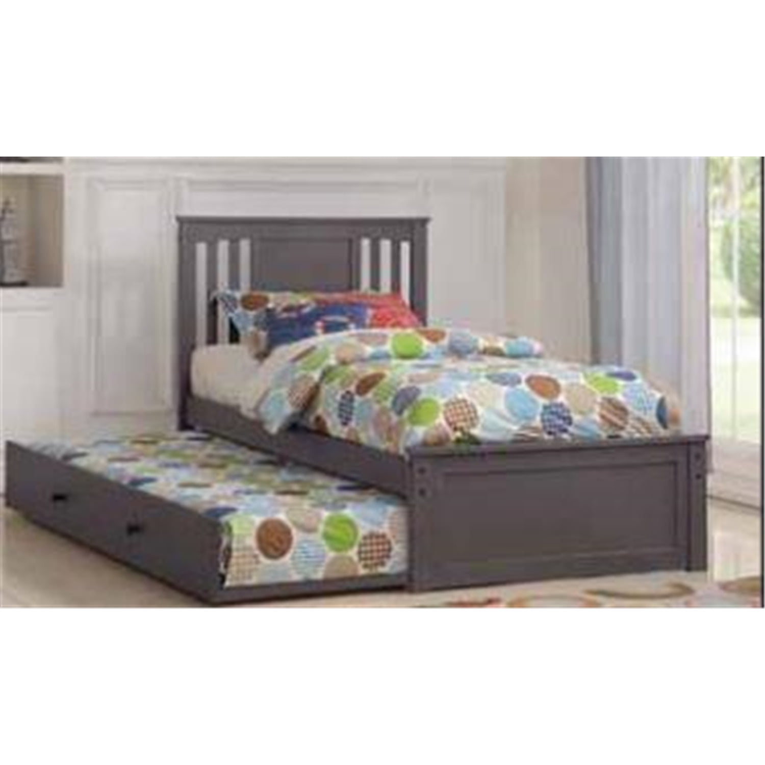 Donco Kids PD-3217TSG-503SG Twin Size Princeton Bed with Trundle, Slate ... Donco Kids PD-3217TSG-503SG Twin Size Princeton Bed with Trundle, Slate ...