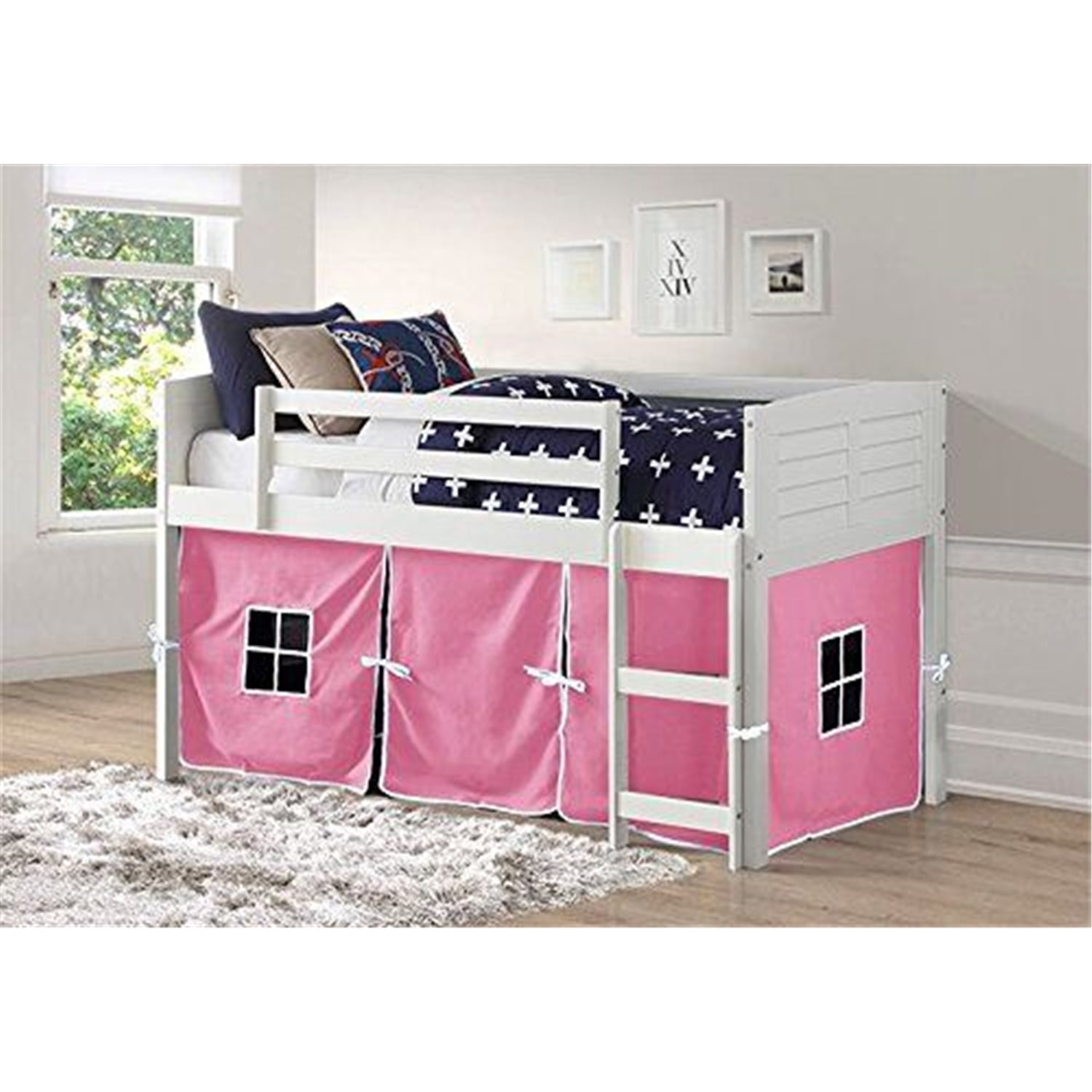 Twin Louver Low Tent Loft/Pink - Walmart.com