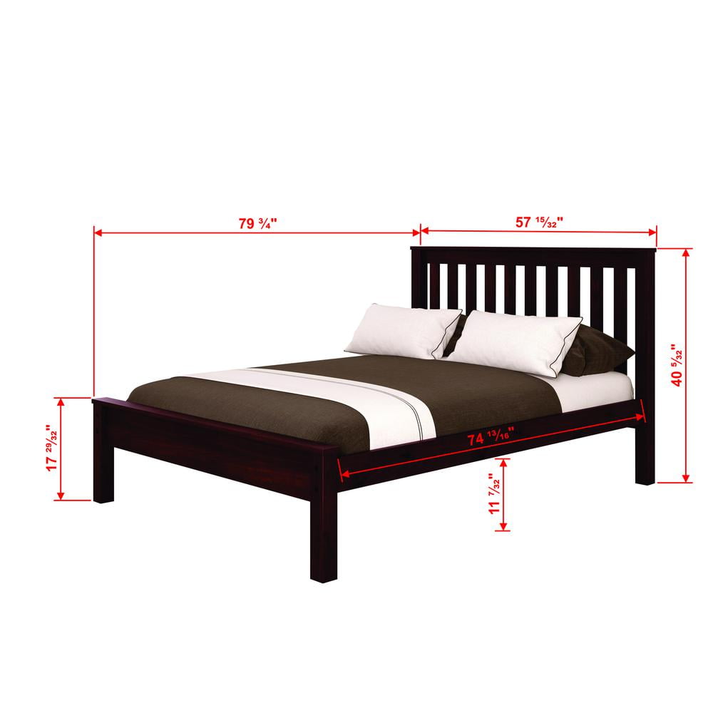 Donco Trading Full Contempo Bed W/Twin Trundle Bed - Walmart.com