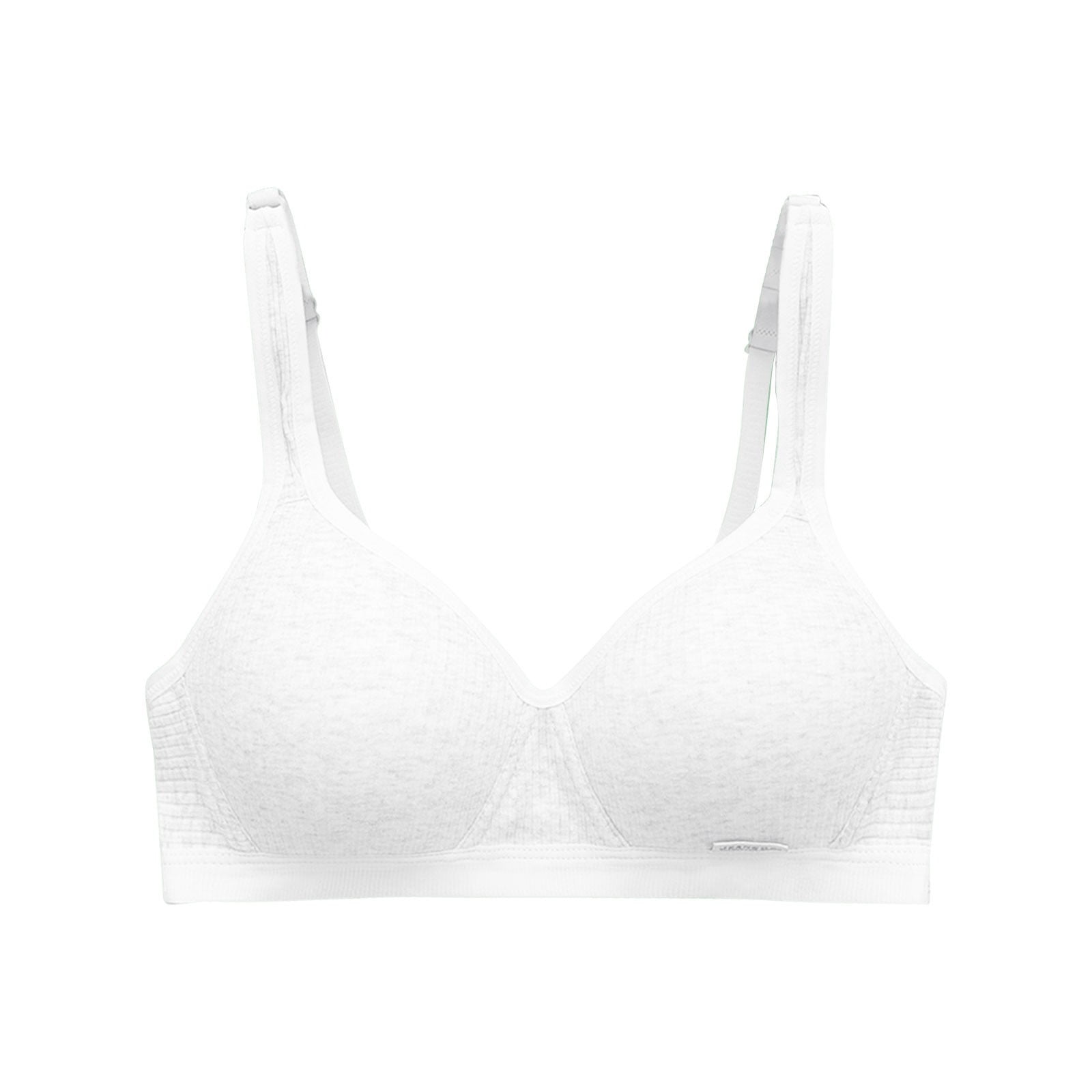 DondPO Bras for Women Korean Version Of Simple Pure Cotton Girl ...