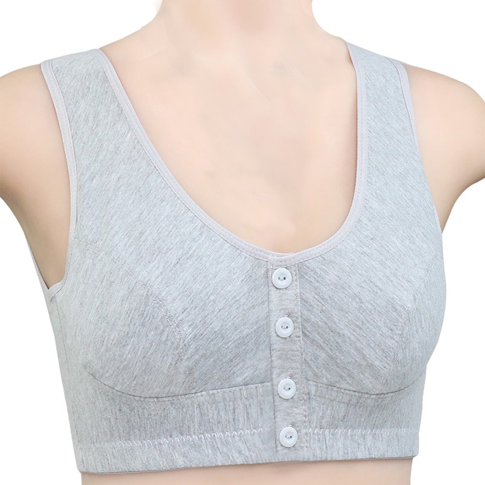 DondPO Bras for Women Ladies New Solid Color Front Buckle Underwear ...