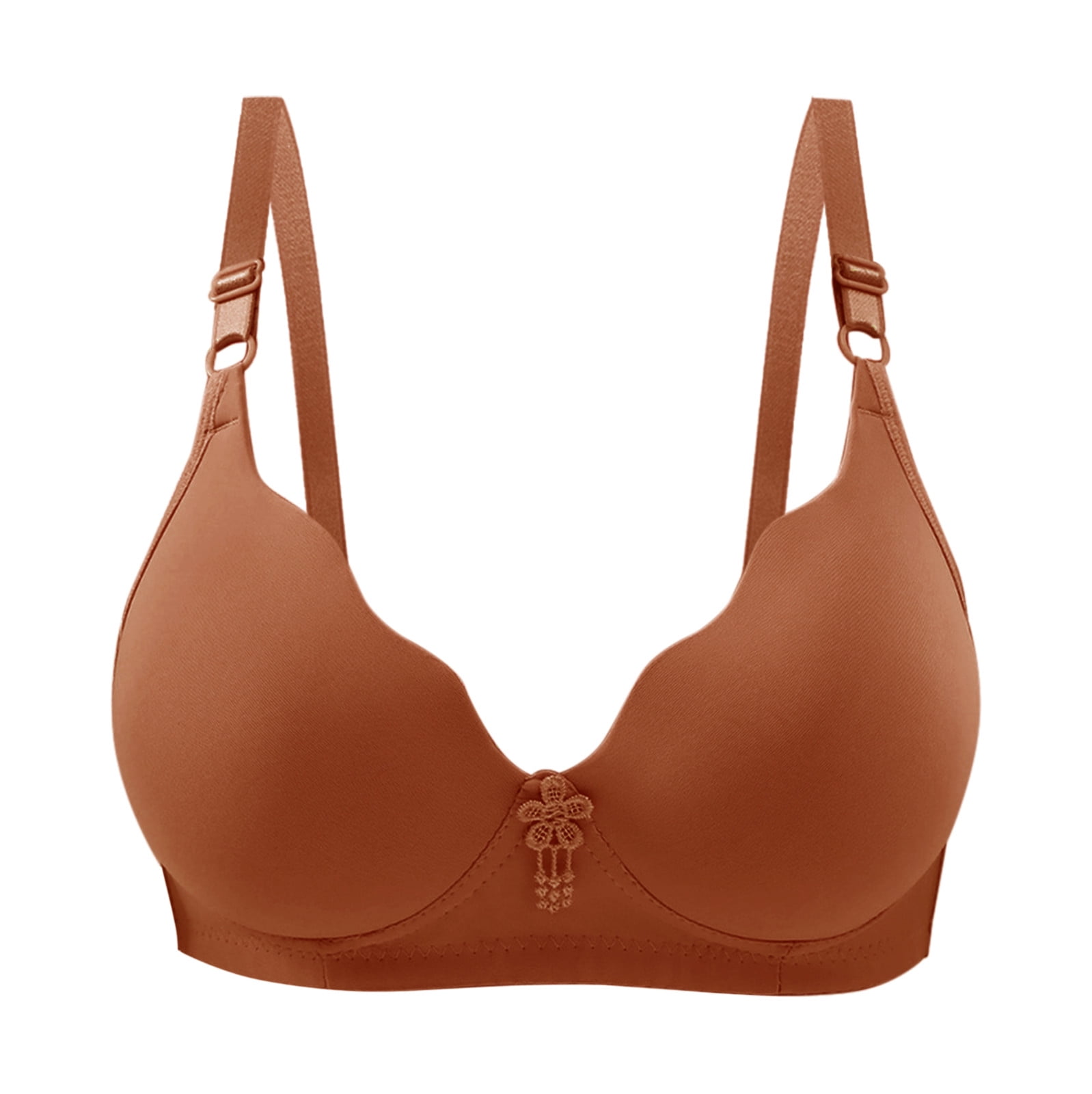 DondPO Bras for Women Thin Laceless Breathability Underwear Large Size ...