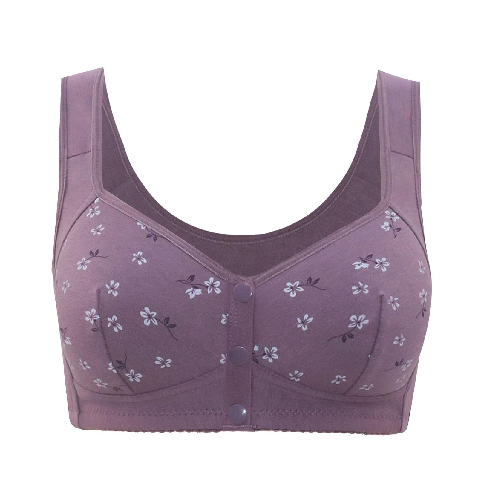 DondPO Bras for Women Women's Front Button Shaped Cup Middle and ...