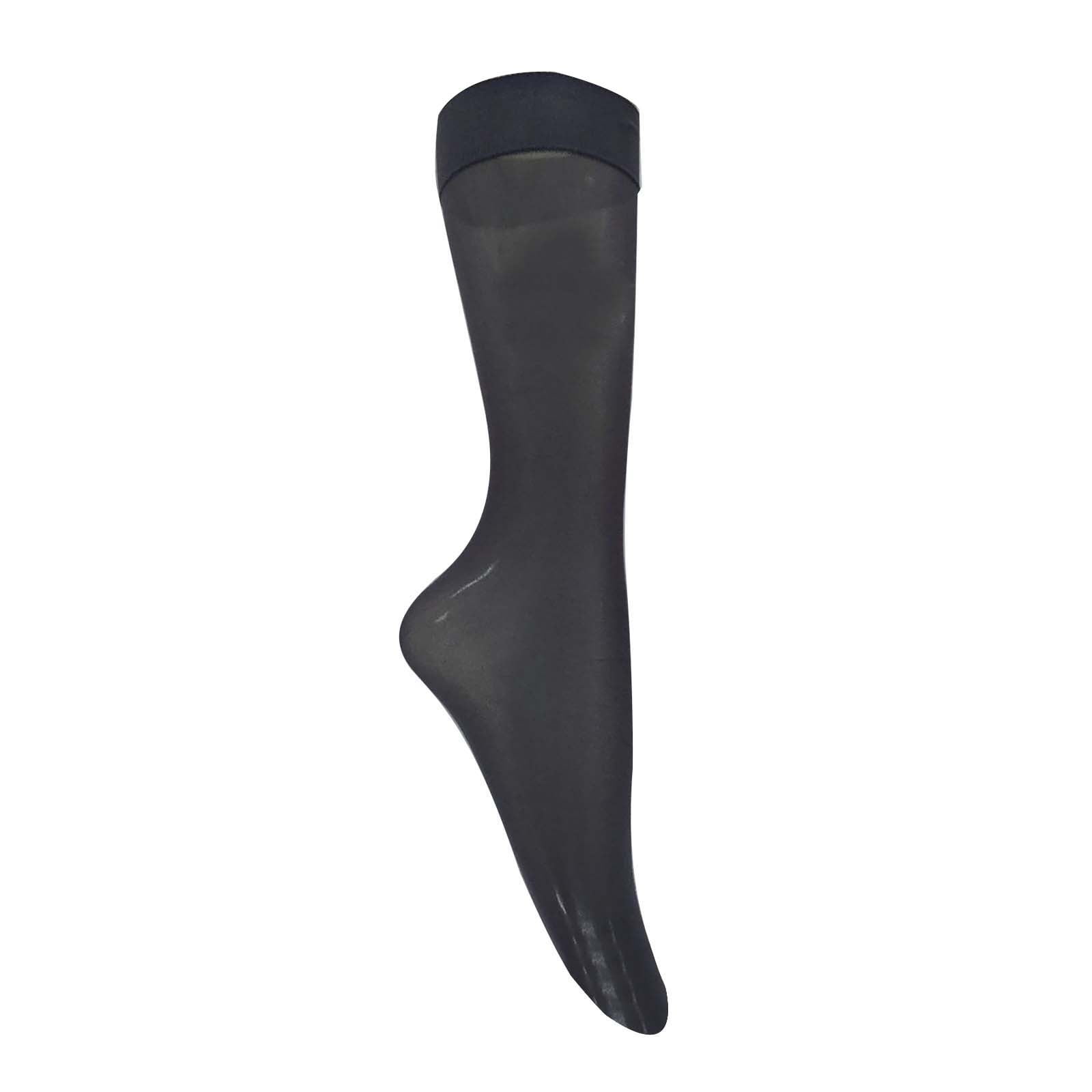 DondPO Mens Silk Sheer Socks 3 Pairs Of Men's Black Silk Business Socks ...