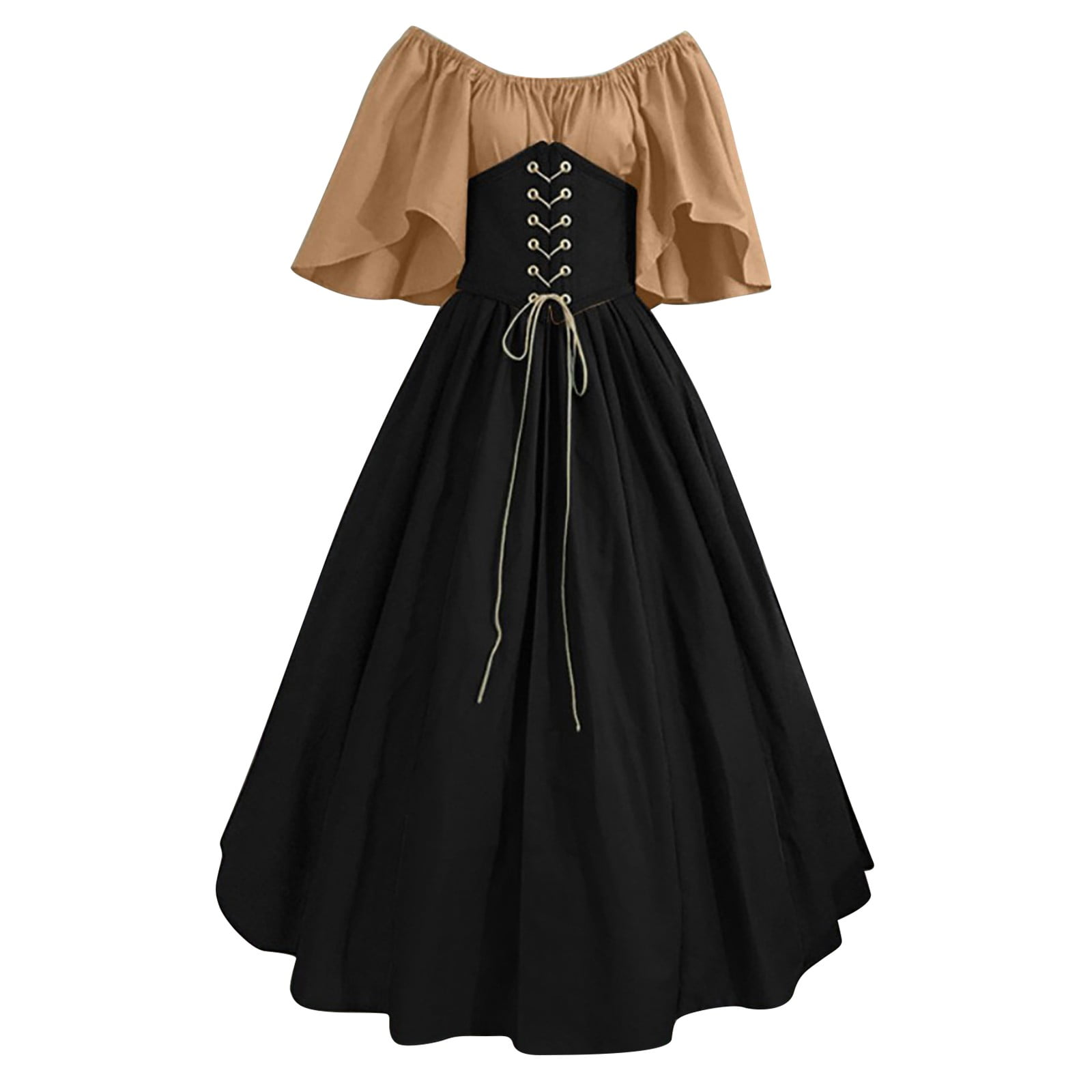 DondPO Plus Size Dresses for Curvy Women Maxi Dress Women Fashion Gown Vintage Dress Cosplay ...