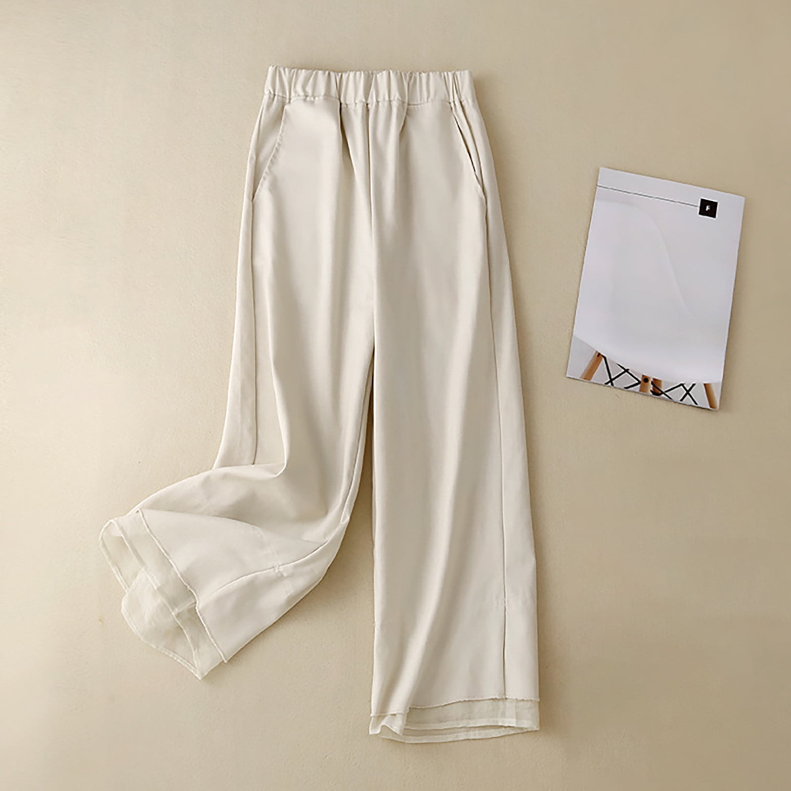 DondPO Shorts for Women,Wide Leg Pants Woman Graduation Pants Splicing ...