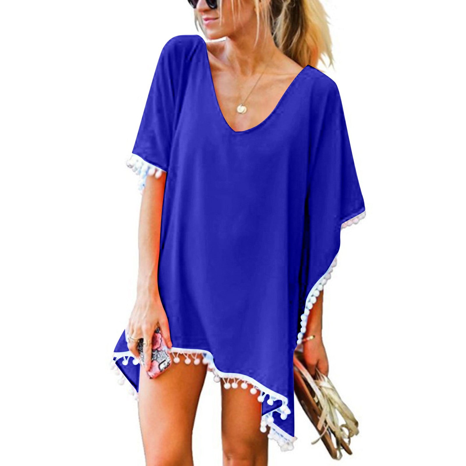 DondPO Swimsuit Coverup for Women Beach Cover Ups Loose Bikini Beach Up ...