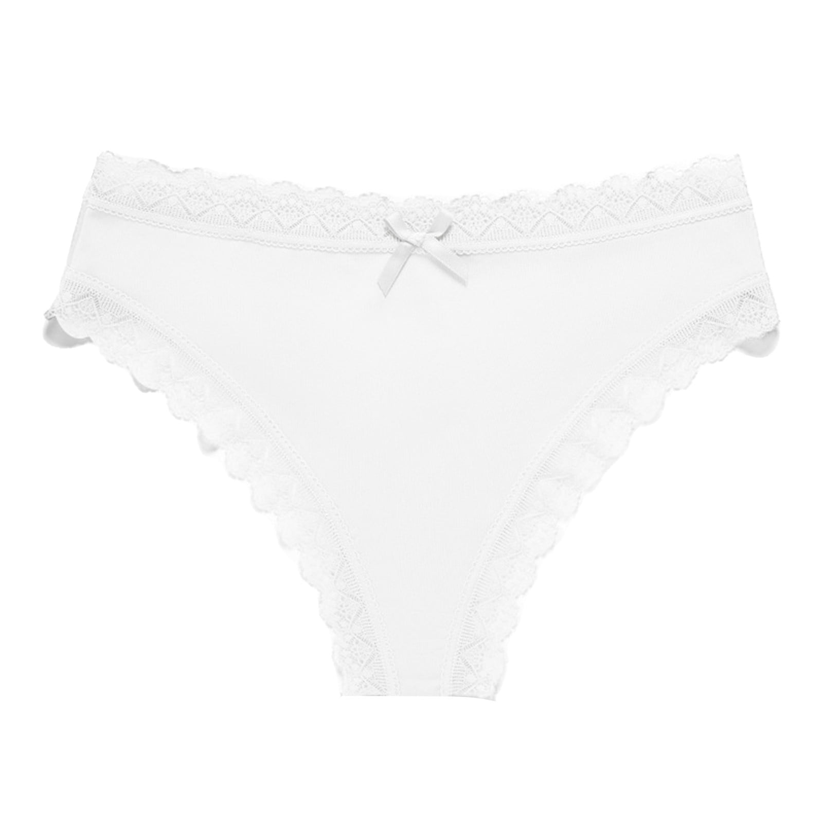 DondPO Underwear for Women Sexy Lace Stitching Ice Silk Thin Breathable ...