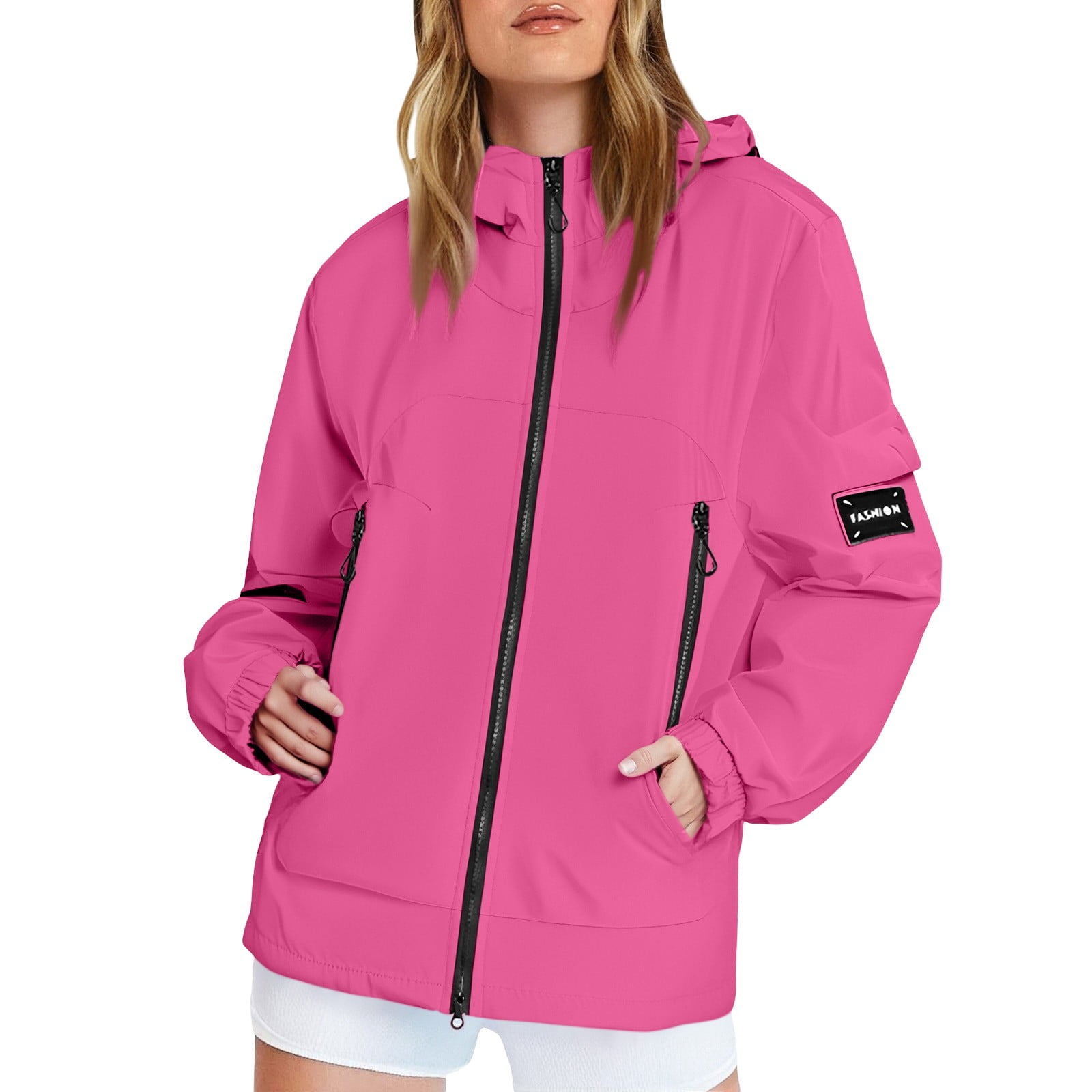 DondPO Women Rain Jacket Womens Rain Jackets Waterproof with Hood ...