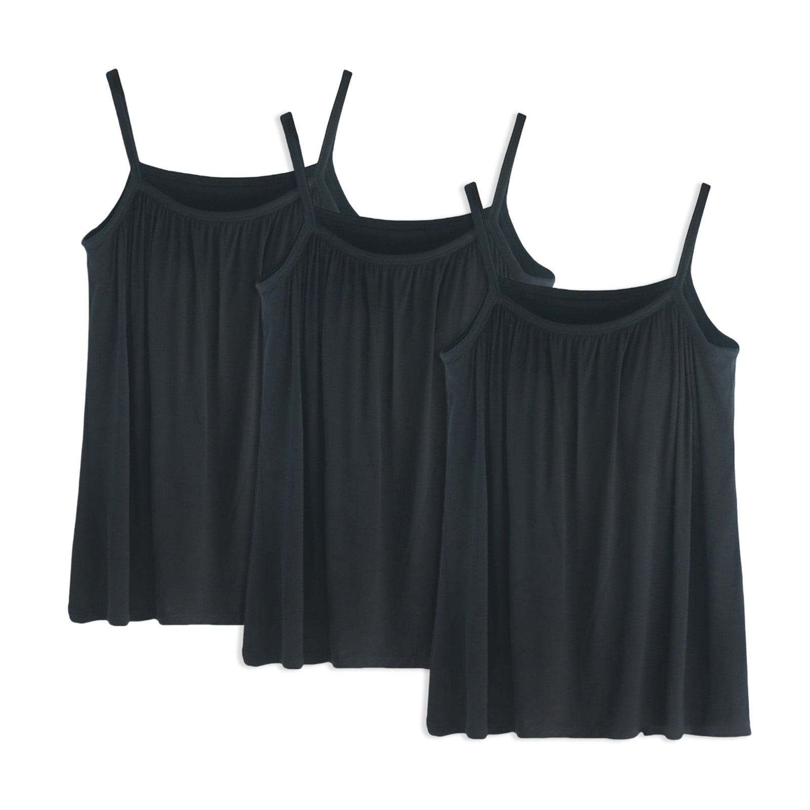 DondPO Womens Ribbed Tank Tops Spaghetti Strap Tank Top Layering Tank ...