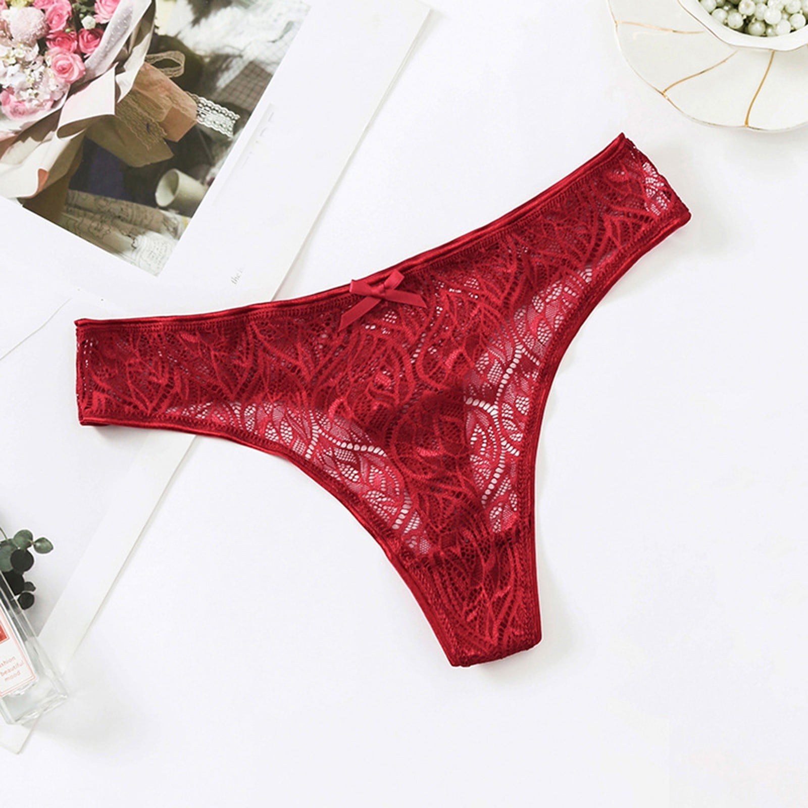 DondPO Womens Underwear,Panties for Women Low Lace Patchwork For In ...