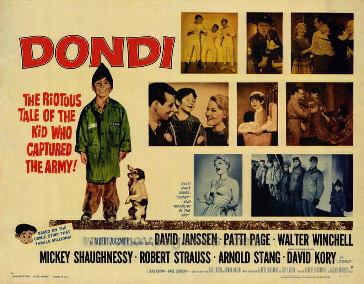 Dondi - movie POSTER (Half Sheet Style B) (22" x 28") (1961) - Walmart.com