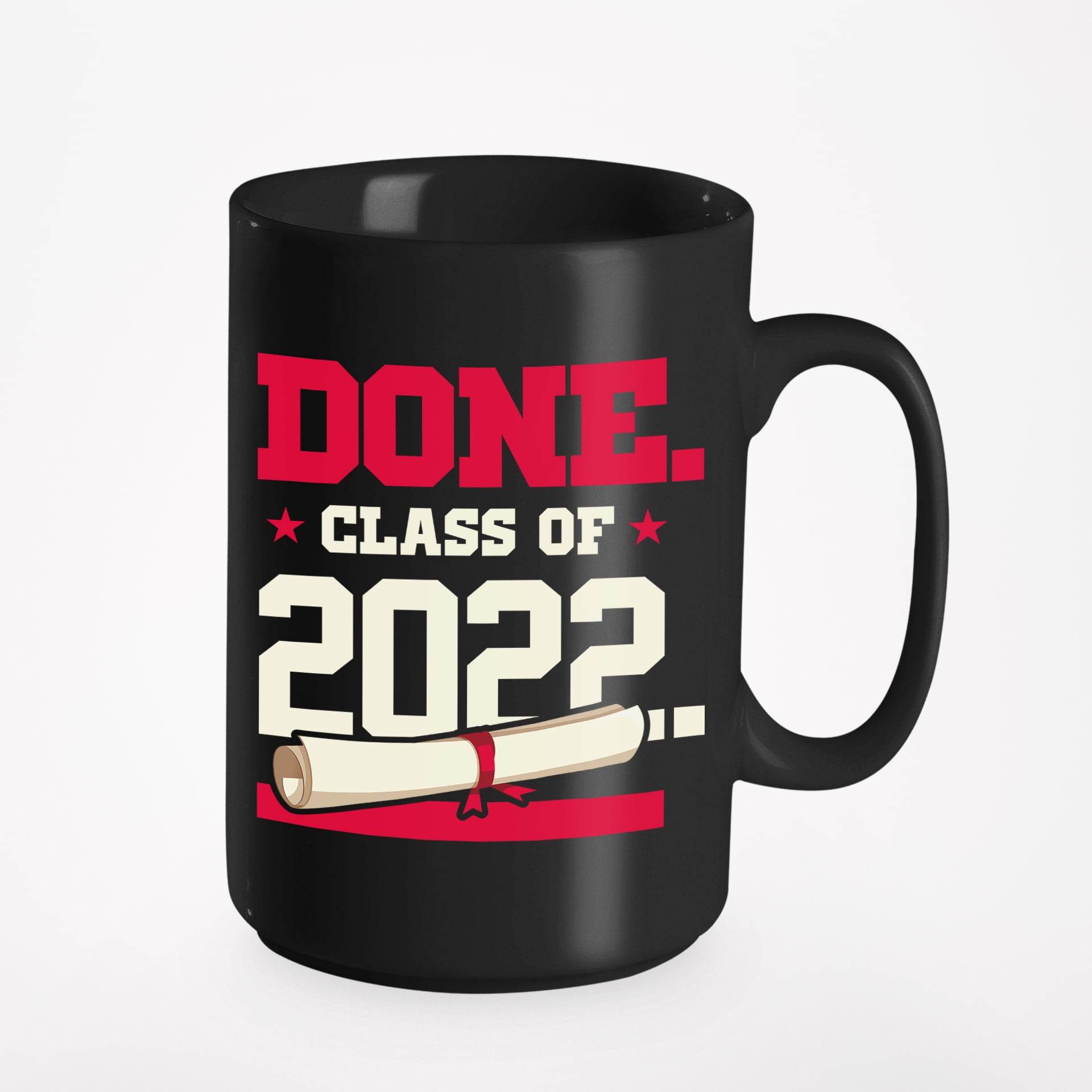 Done Class of 2022, Ceramic Graduation, Black 15oz Ceramic Mug ...