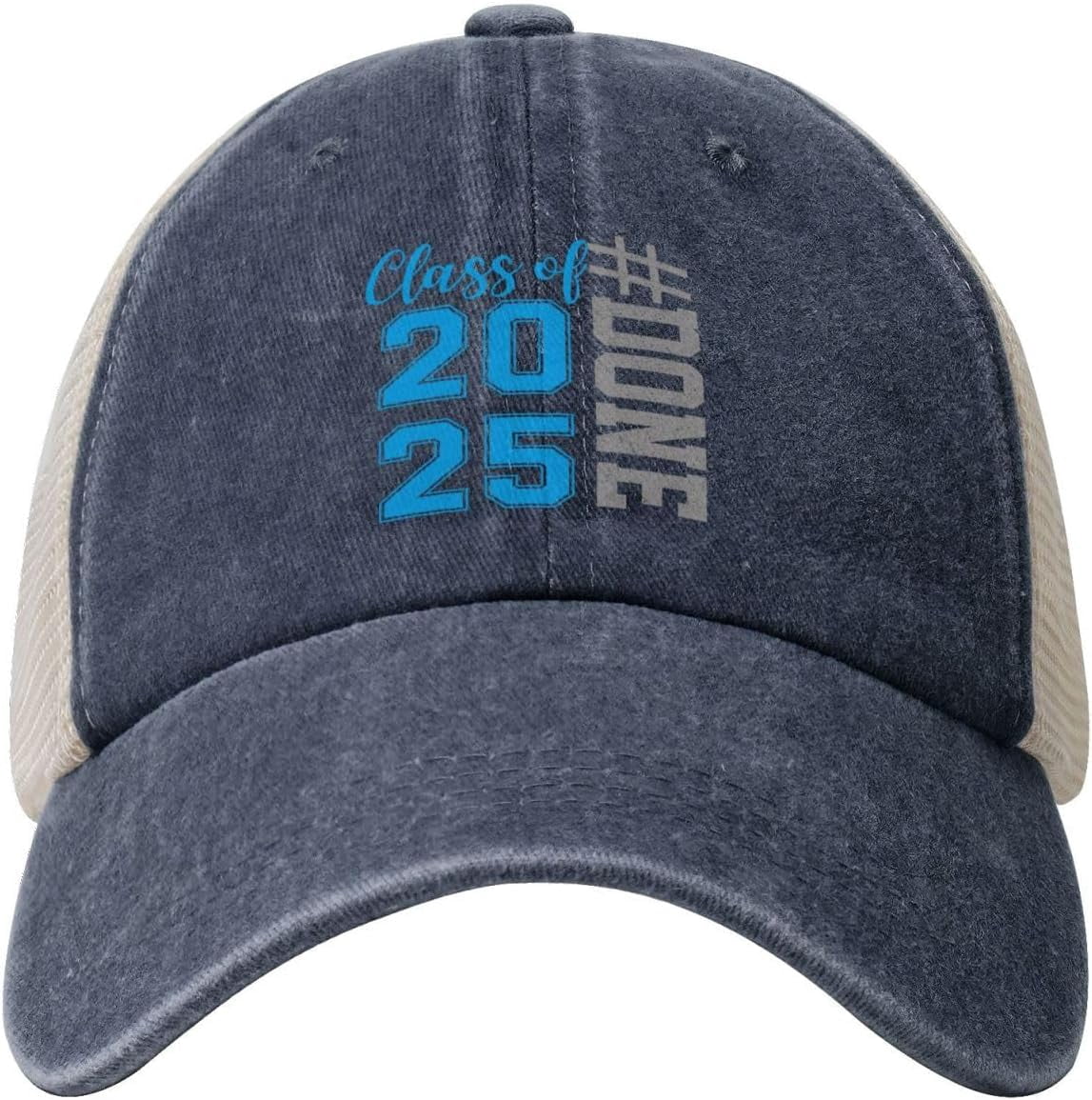Done Class of 2025 Graduate Cap 2025 Graduation Mesh Denim Hat ...