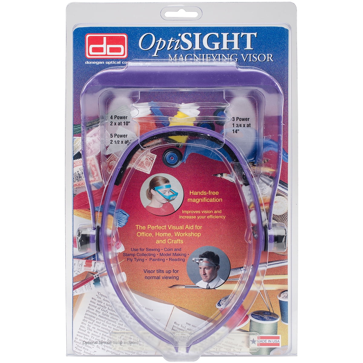 Donegan Optical OSCDPUR Optisight Magnifying Visor - Deep Purple - Walmart.com