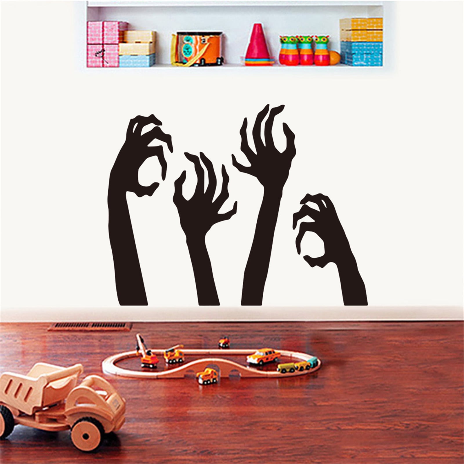 Donemore Creepy Ghost Hand Window Cling Sticker Halloween Hand Wall ...