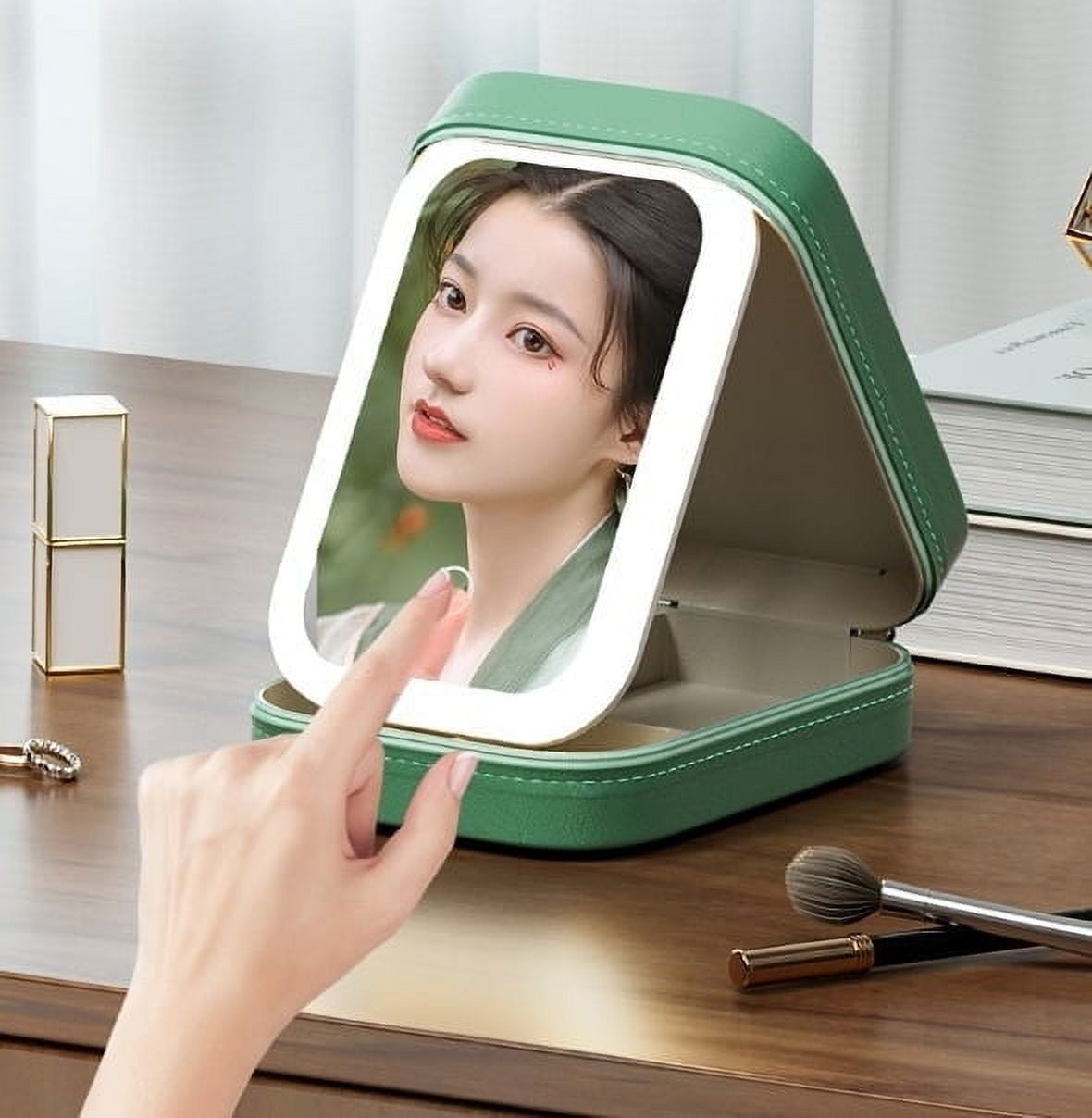Donemore LED Three-Color MultiFunctional Makeup Mirror, Integrated ...