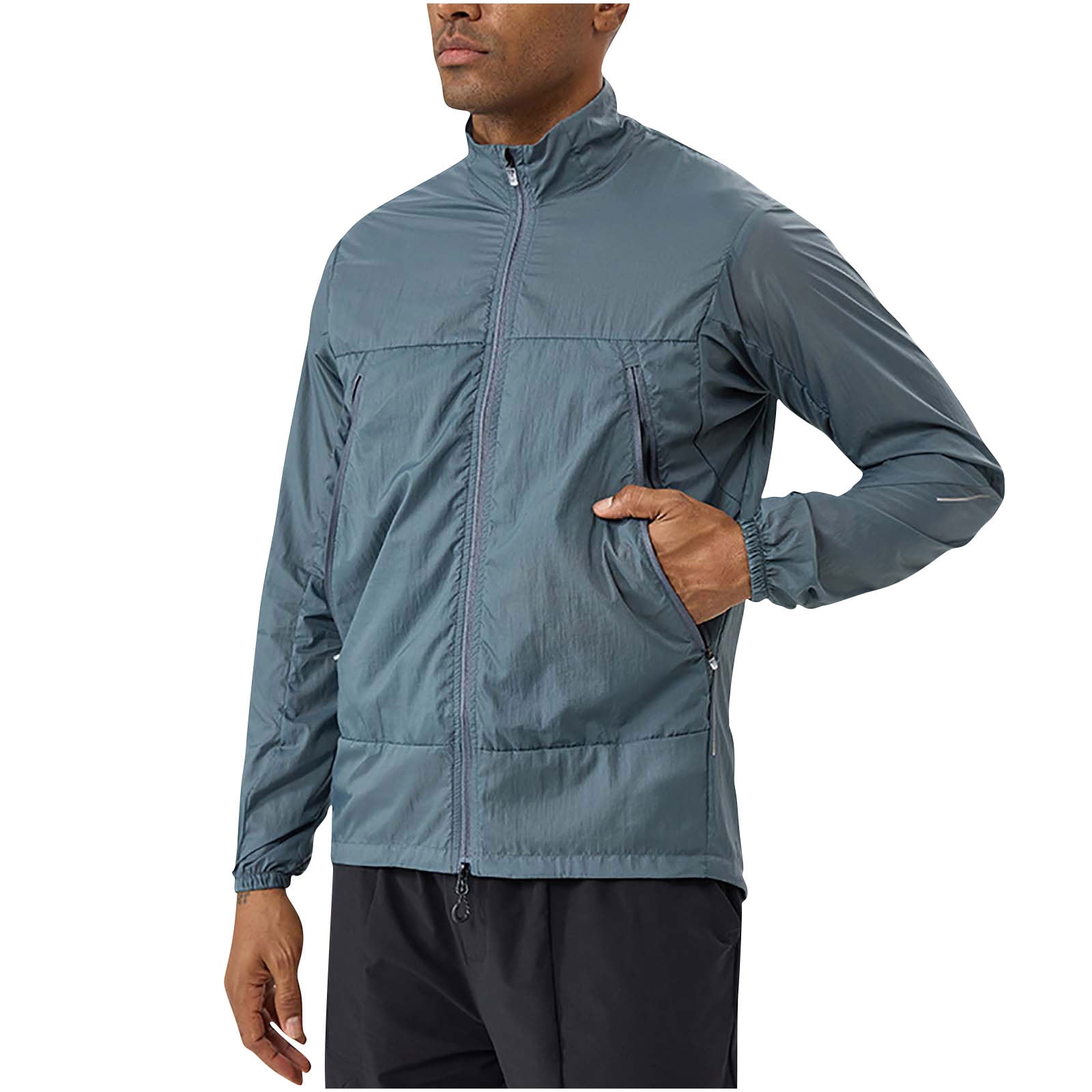 Donemore Men's Lightweight Sun Protection Windbreaker Jacket with ...