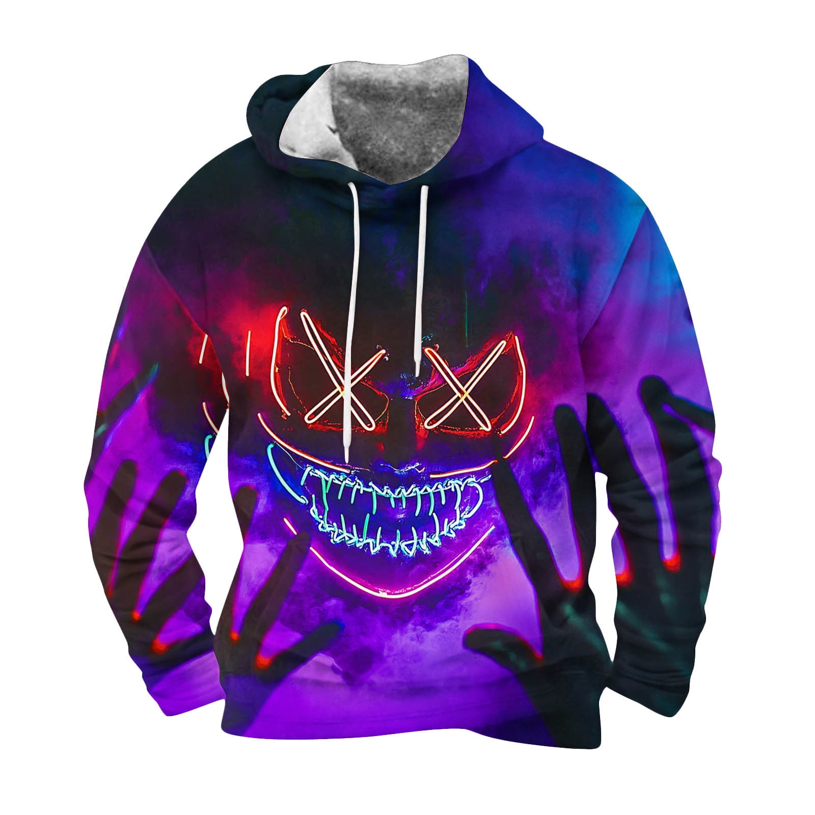 Donemore Men's Long Sleeve Hooded Pullover Sweatshirt Casual Drawstring ...