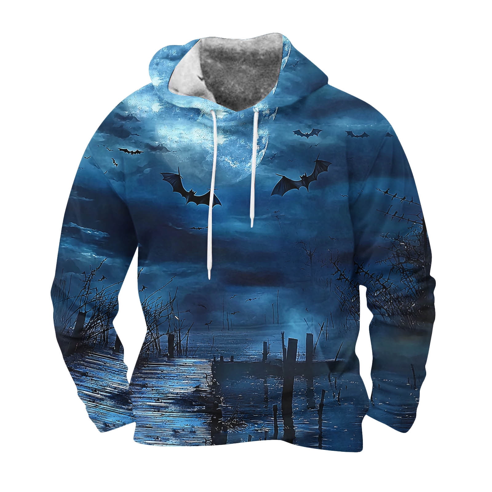 Donemore Men's Long Sleeve Hooded Pullover Sweatshirt Casual Drawstring ...