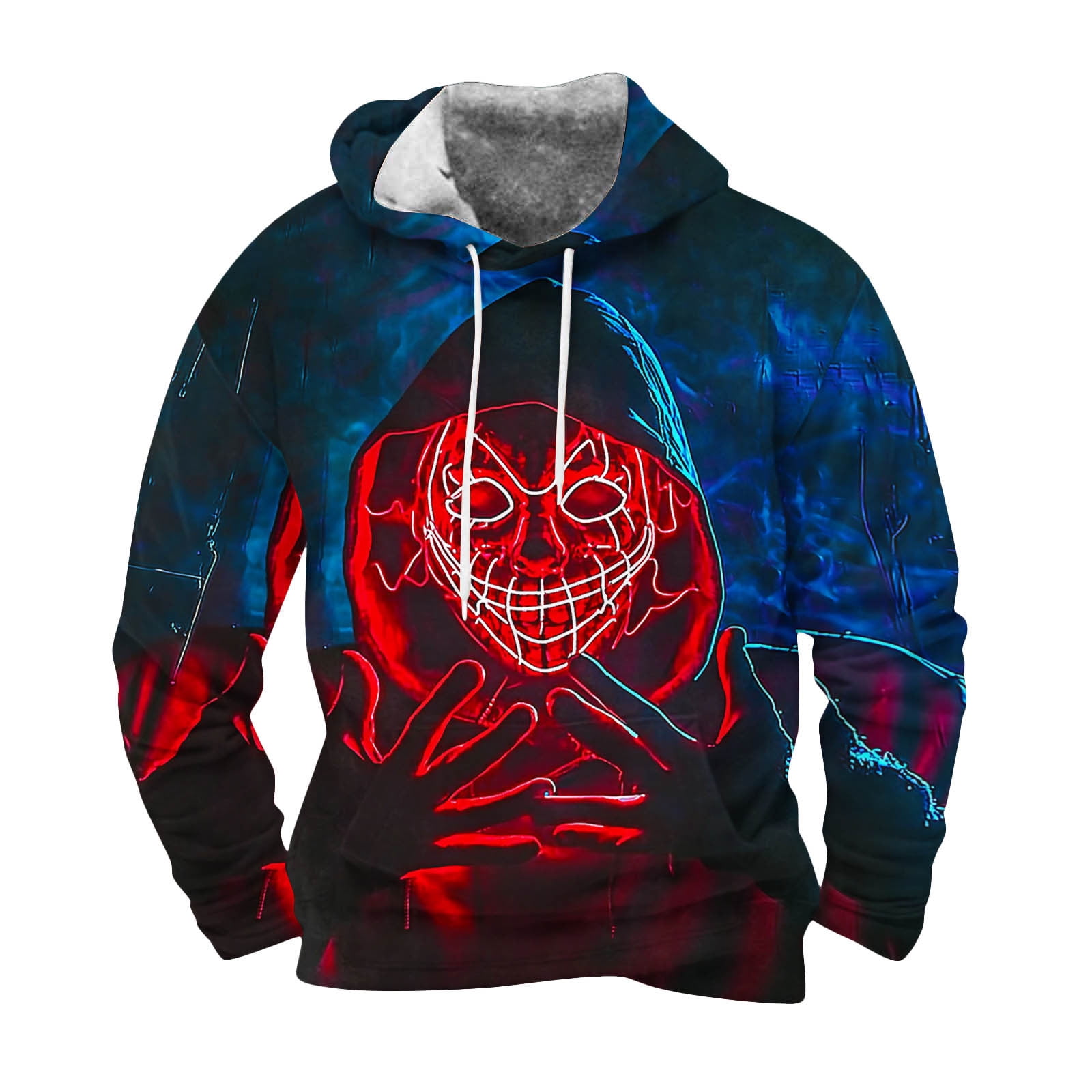 Donemore Men's Long Sleeve Hooded Pullover Sweatshirt Casual Drawstring ...