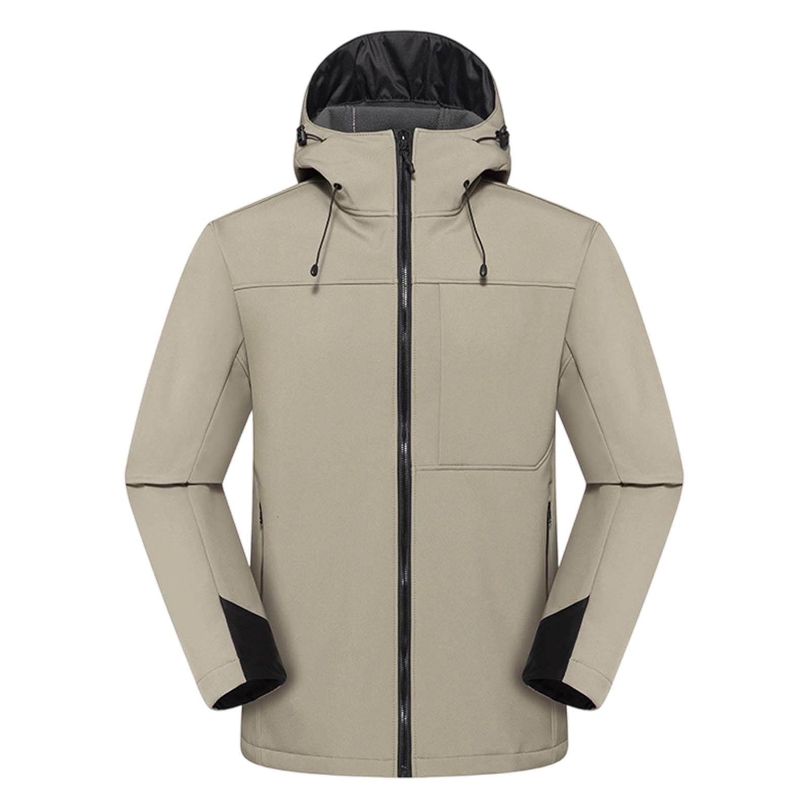 Donemore Men's Outdoor Workwear Hooded Jacket Long Sleeve Single Layer ...