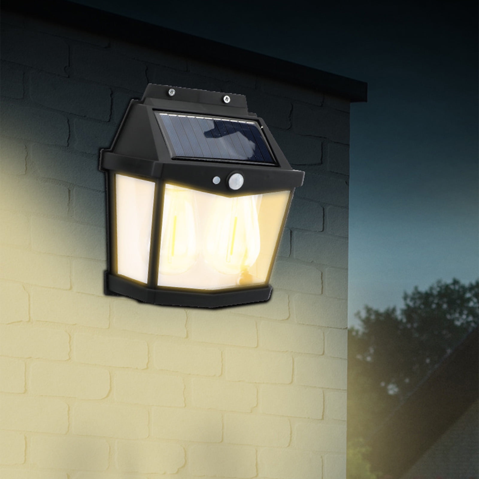 Donemore Outdoor Solar Wall Light, Tungsten Wire Induction Wall lamp ...