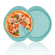 Chef Pomodoro Pizza Baking Set with 3 Pizza Pans and Pizza Rack, Non ...