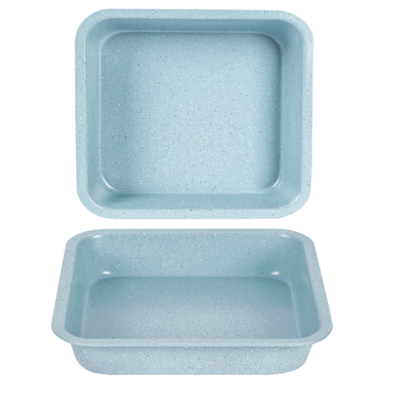 Donepart 8 x 8 Square Cake Pan Set of 2, Nonstick Square Baking Pan ...