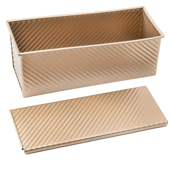 USA Pan Large Bread Bakeware, Pullman Loaf Pan with Cover, 13x4x4 ...