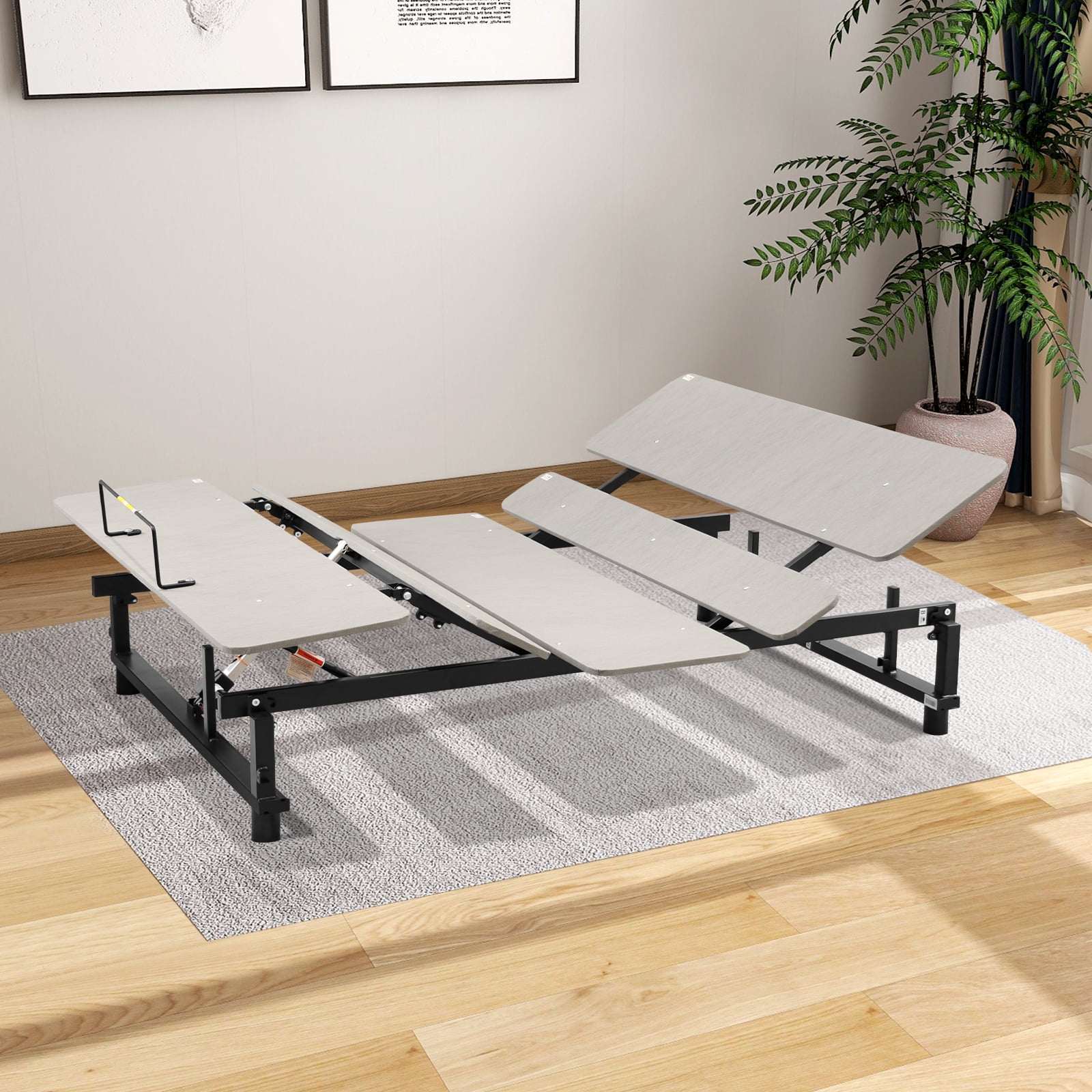 Donext Electric Ergonomic Adjustable Bed Base Queen Size, Independent ...
