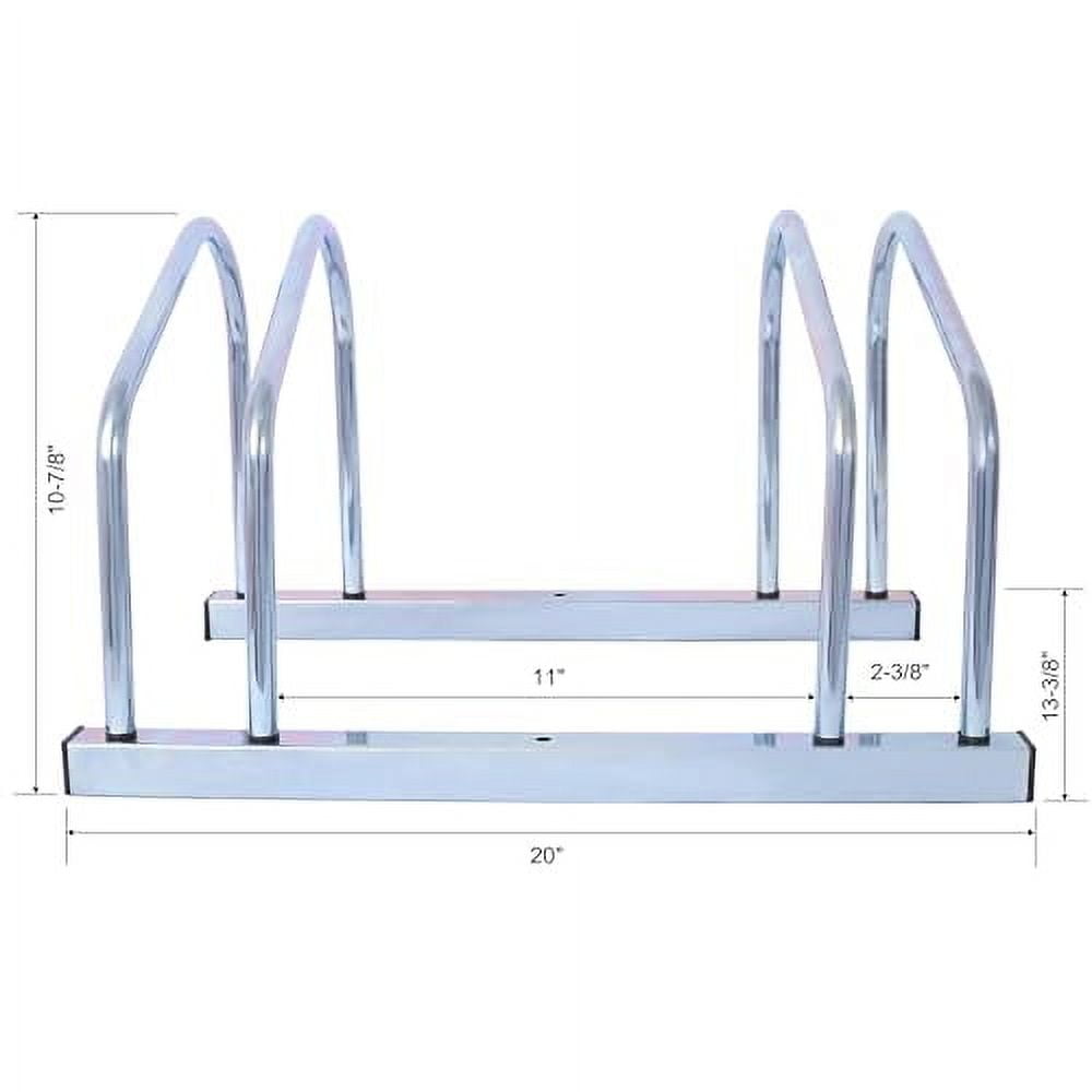 Donext Floor Bike Rack, Bike Parking Stand for up to 2 Bicycles ...