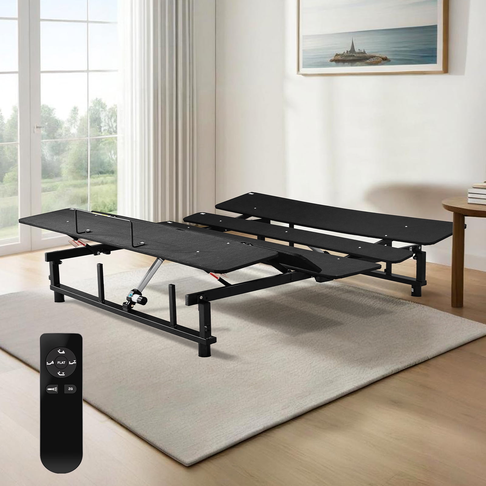 Donext Queen Adjustable Bed Frame with Head and Foot Incline, Wireless ...